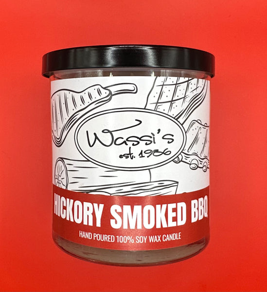 Wassi’s Single Wick Candle - Hickory Smoked BBQ – Wassi's Rubs & Sauces